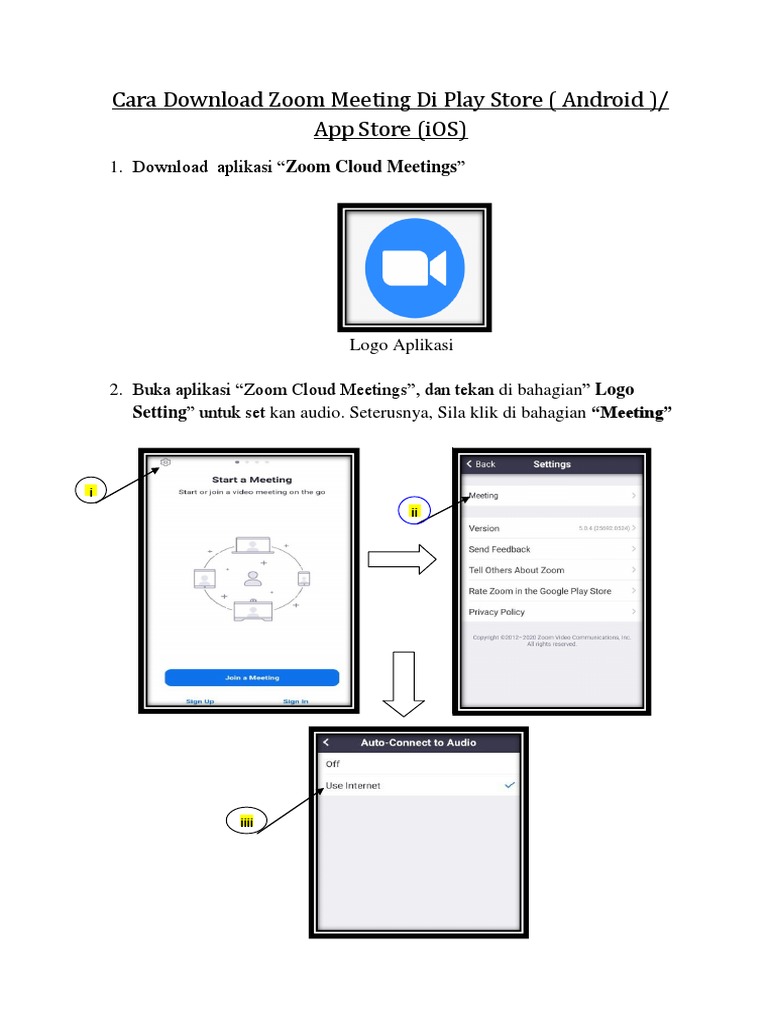 Cara Download Zoom Meeting Di Play Store | PDF