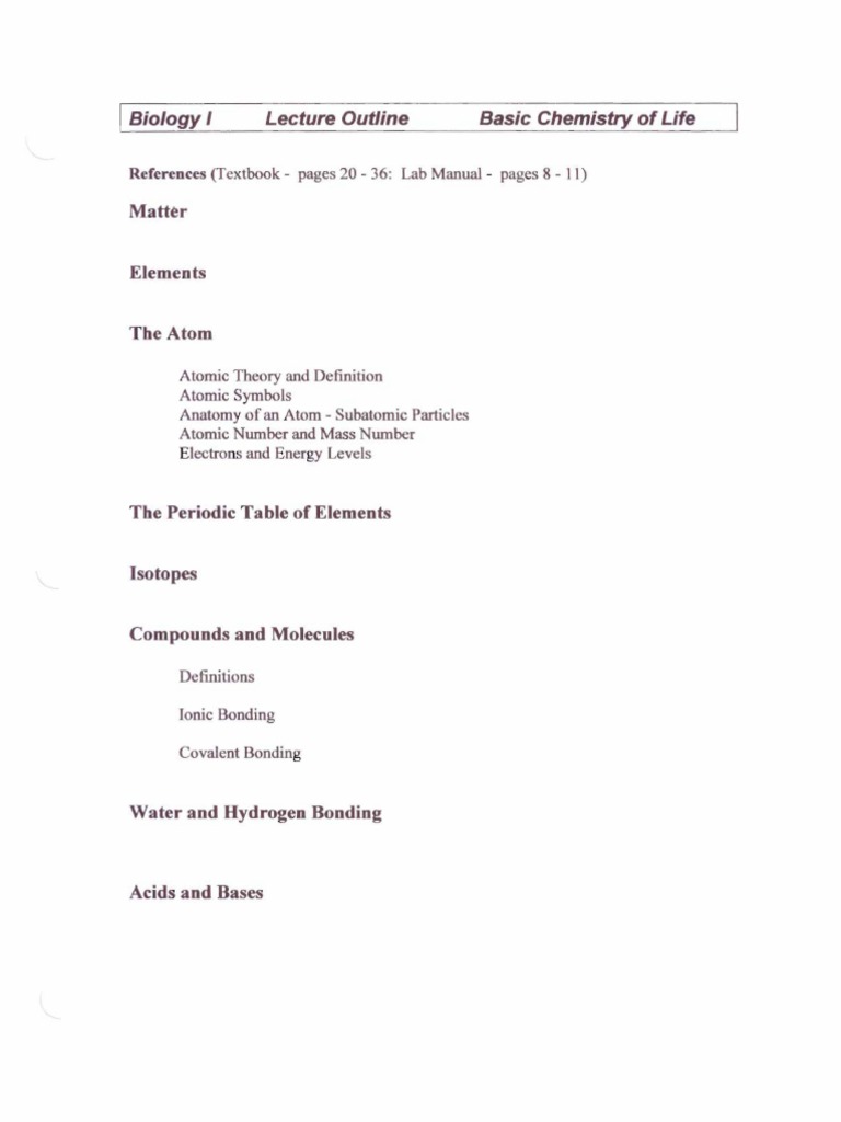 02 Basic Chemistry of Life | PDF | Ion | Chemistry