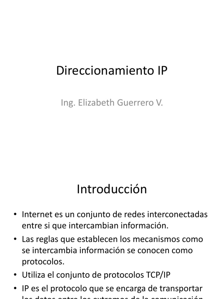 Clase 9 Direccionamiento Ip | Descargar gratis PDF | Dirección IP | Yo Pv6