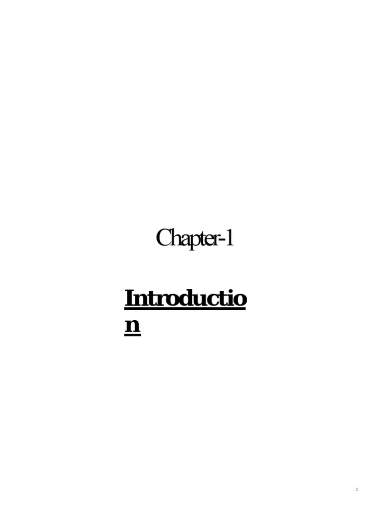 Chapter-1: Introductio N | PDF | Respiratory Tract | Reserve Bank Of India