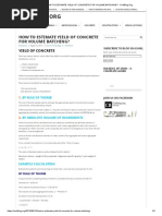 Aci Mix Design Example 1 | PDF | Concrete | Cement