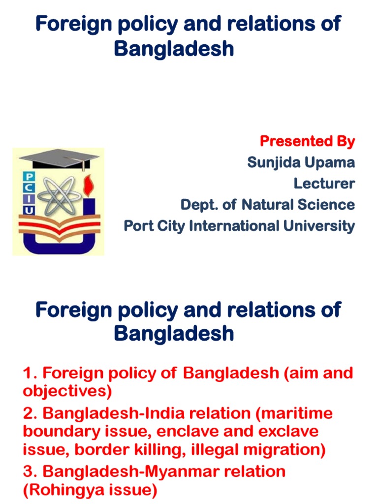 Foreign Policy and Relations | PDF | Bangladesh | Global Politics