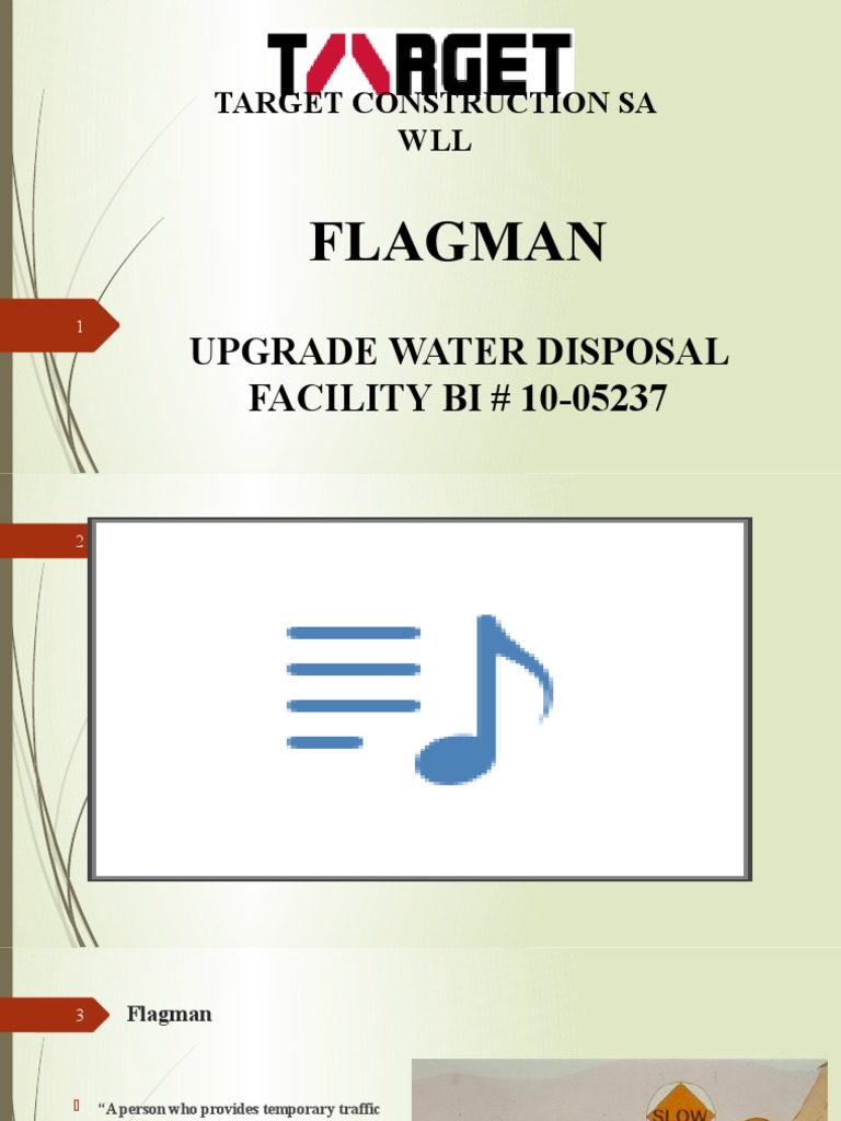 Target Construction Sa WLL: Flagman | PDF