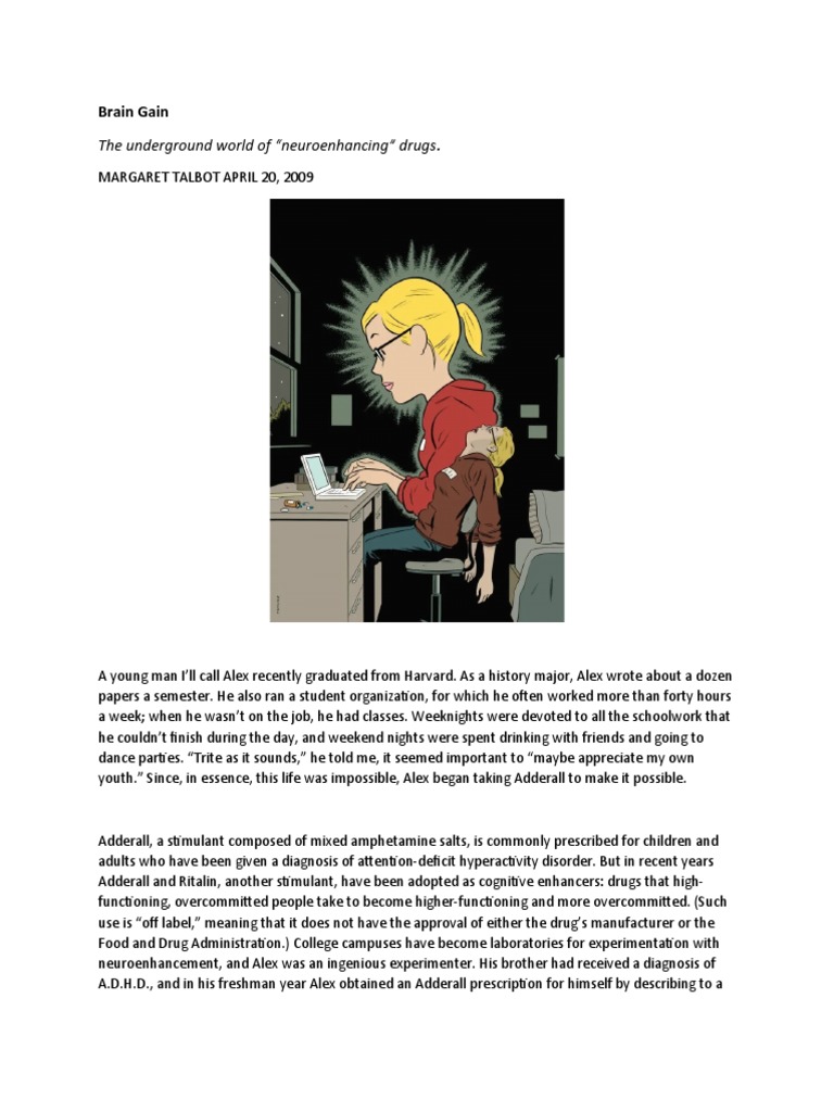 The Underground World of "Neuroenhancing" Drugs.: Brain Gain | PDF ...