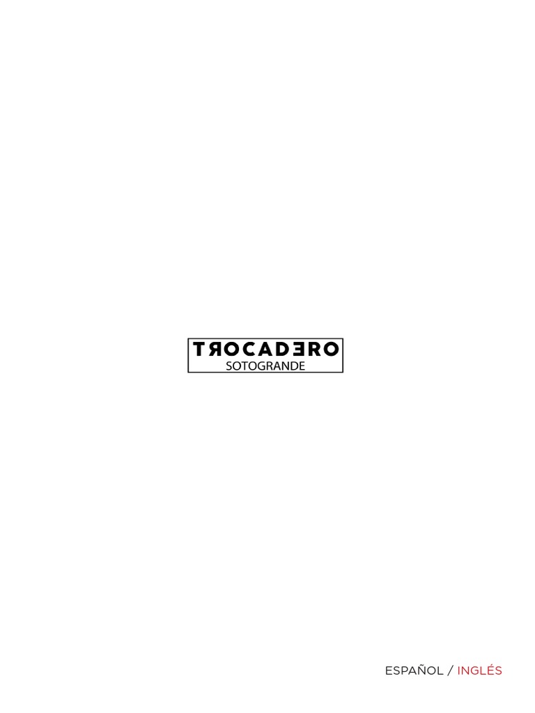 Menu Web Trocadero Sotogrande 2018 | PDF | ensalada | Alimentos preparados