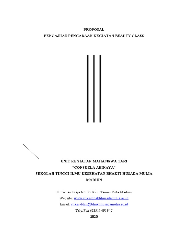Proposal Beauty Class Revisi | PDF