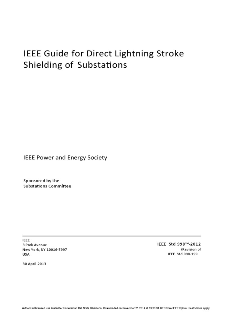 Ieee 998 Parte1 | PDF | Lightning | Electric Charge