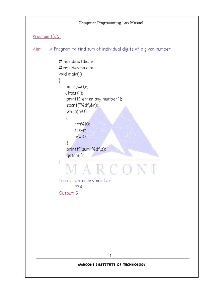 C&DS LabManual | PDF | Computer Engineering | Computer Programming