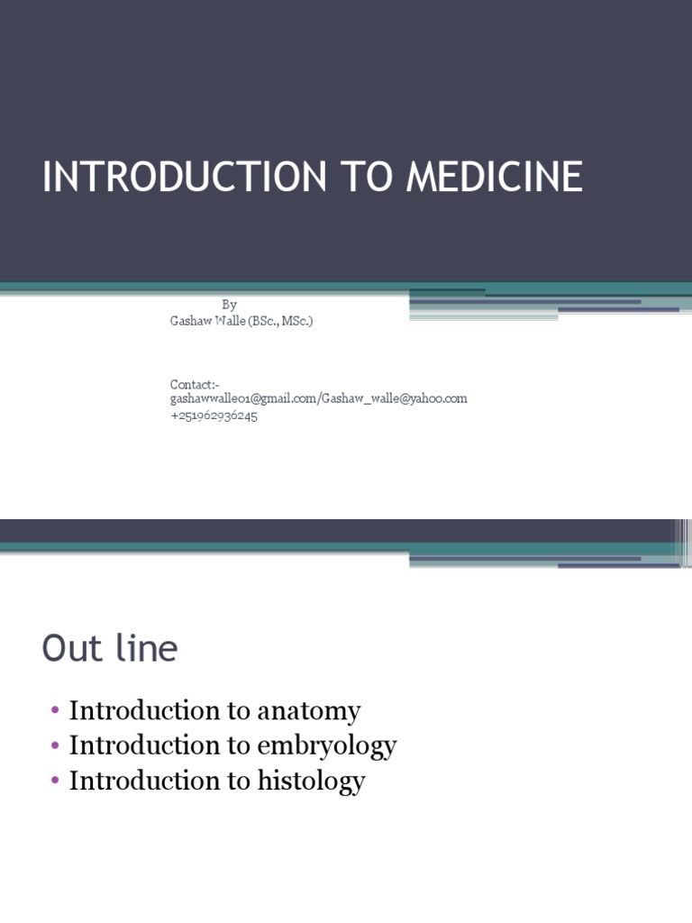 1a-Introduction To Medicine | Download Free PDF | Anatomical Terms Of ...