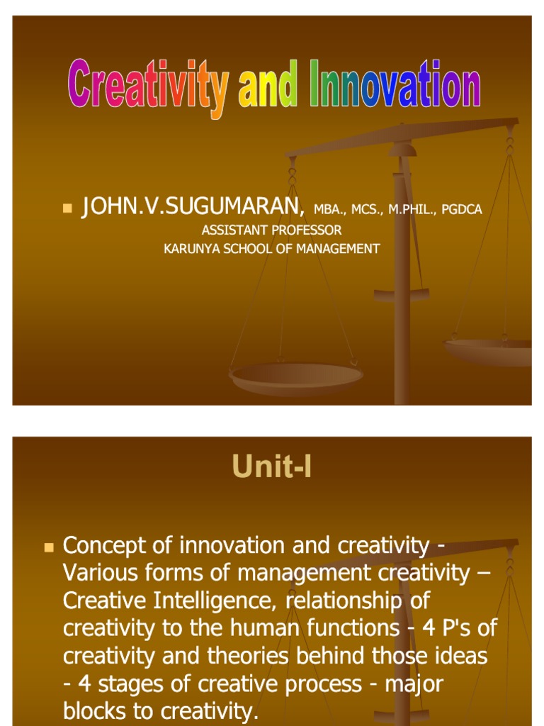 Managing Creativity and Innovation | PDF | Idea | Creativity