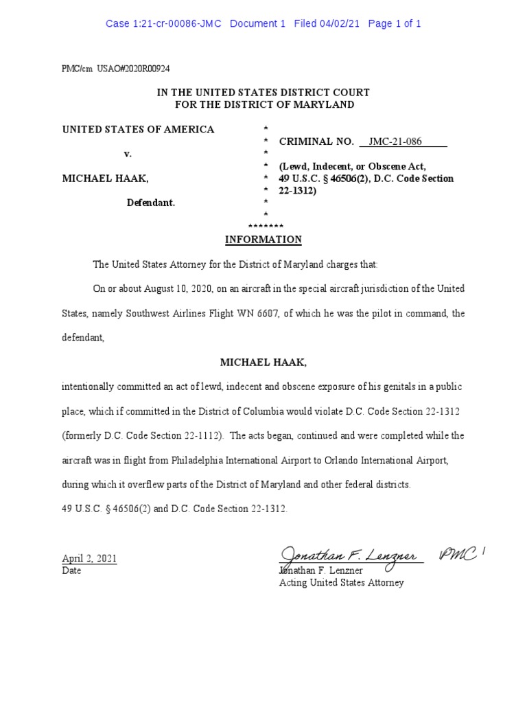 Michael Haak Complaint | PDF