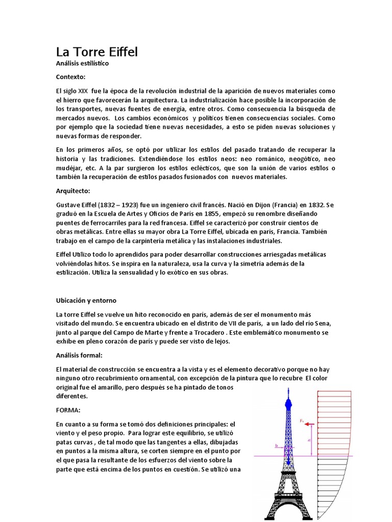 La Torre Eiffel | PDF | Torre | París