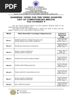 He Cookery Gr9 q2 Module-3 True | PDF | Salad | Cuisine