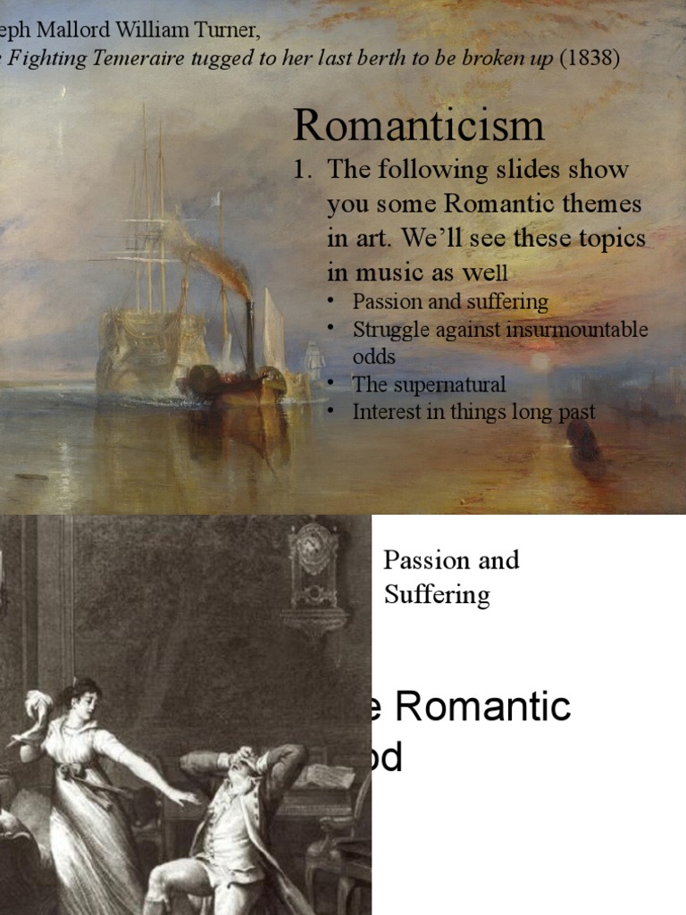The Romantic Period, Cover Slide: Romanticism | PDF | Romanticism ...