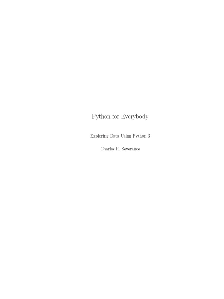 Python For Everybody Exploring Data Using Python 3 Download Free Pdf Control Flow 