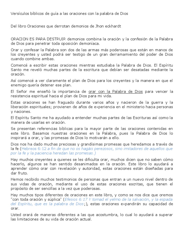 Cómo orar con poder y autoridad utilizando las Escrituras: Una guía bíblica para oraciones ...