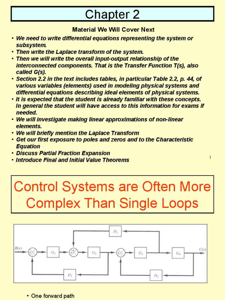 Updated Chapter 2 Control Systems Lecture Notes | PDF | Zero Of A ... Updated Chapter 2 Control Systems Lecture Notes | PDF | Zero Of A ...