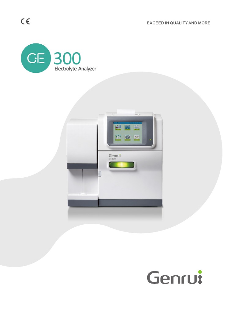 GE300-Electrolyte-Analyzer - Broshure | PDF | Ph | Applied And ...