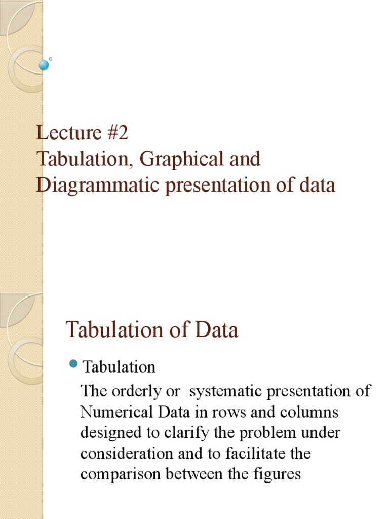 Data Tabulation and Presentation Techniques | PDF | Probability ...