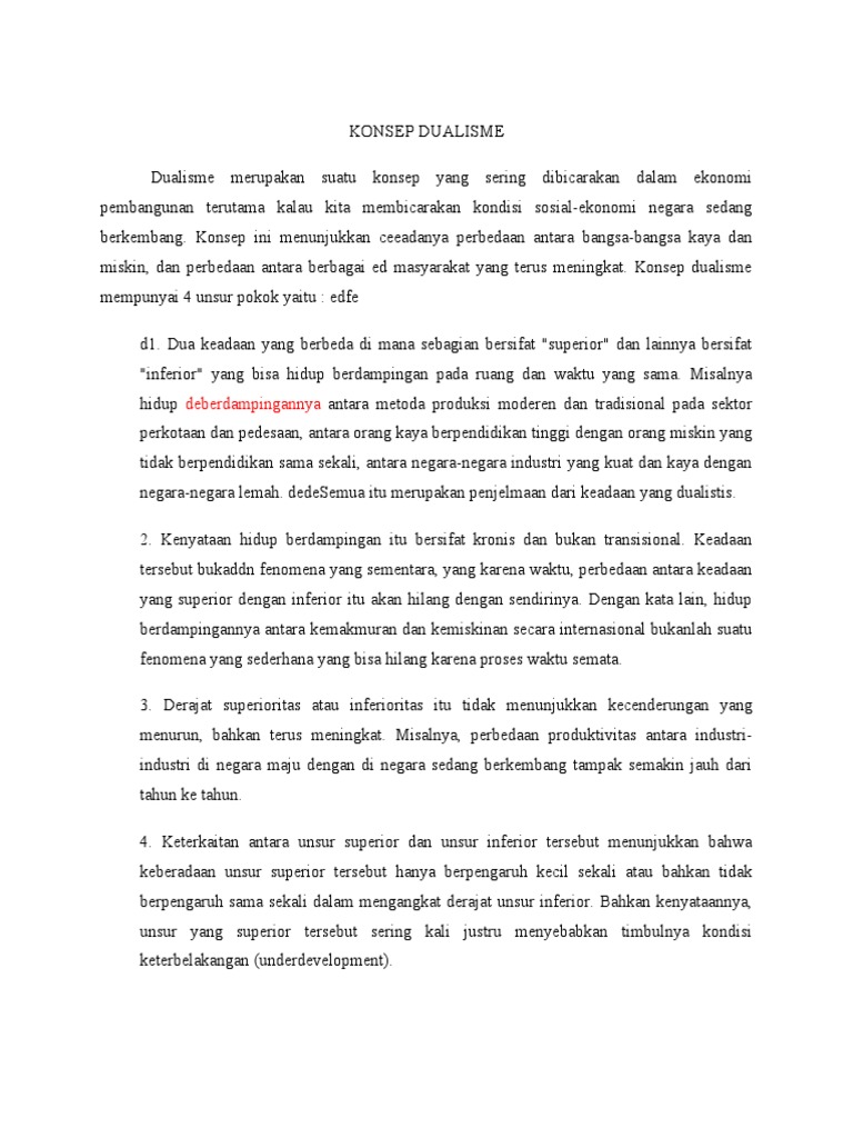 Konsep Dualisme | PDF