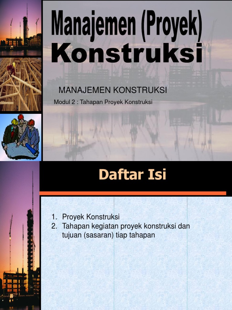 Modul MK 2-Tahapan Proyek Konstruksi | PDF