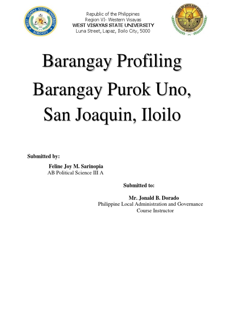 Profiling Barangay Purok Uno: A Comprehensive Overview of its People ...