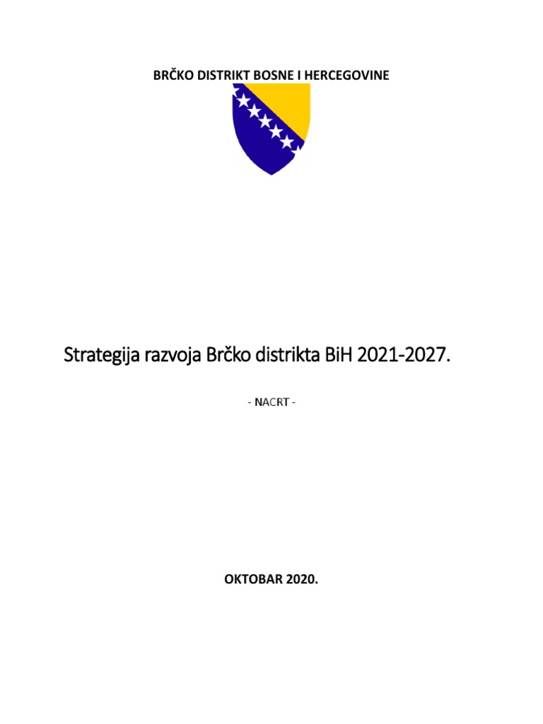 Strategija Razvoja Brcko Distrikta 2021-2027 | PDF