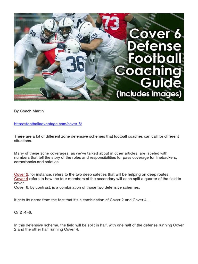 How Cover 6 Defense Combines Cover 2 and Cover 4 Zone Schemes | PDF ...