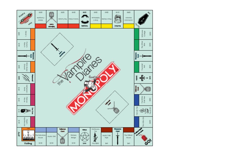 A1 Monopoly Board | PDF | The Vampire Diaries | The Vampire Diaries ...