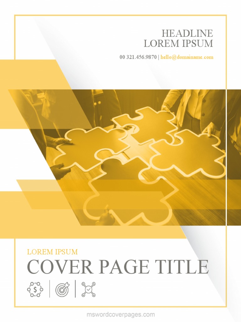 Report Cover Page Design - 3 | PDF