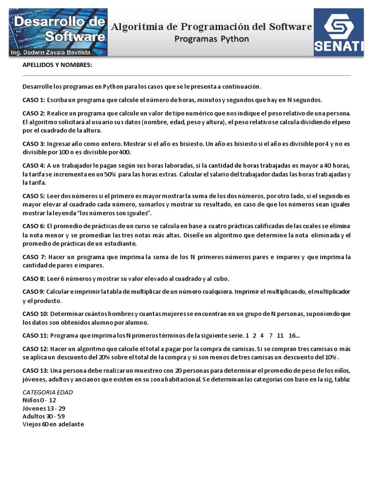 Práctica Python | PDF