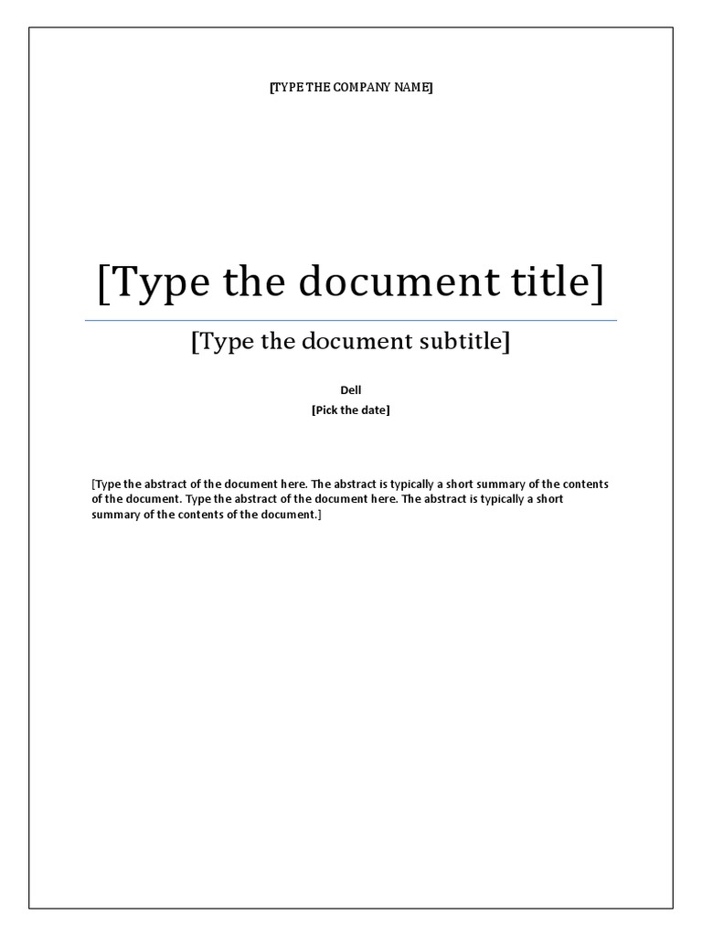 Type The Document Subtitle | PDF