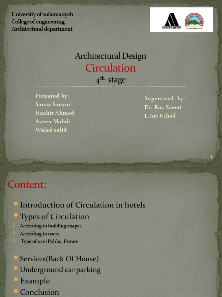 Circulation: Architectural Design 4 Stage | PDF | Elevator | Basement