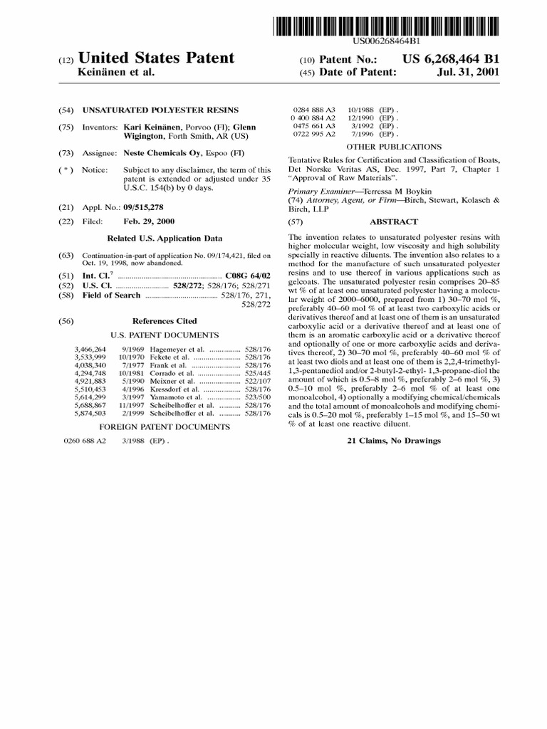 Unsat Pol Ester | Download Free PDF | Polyester | Ester