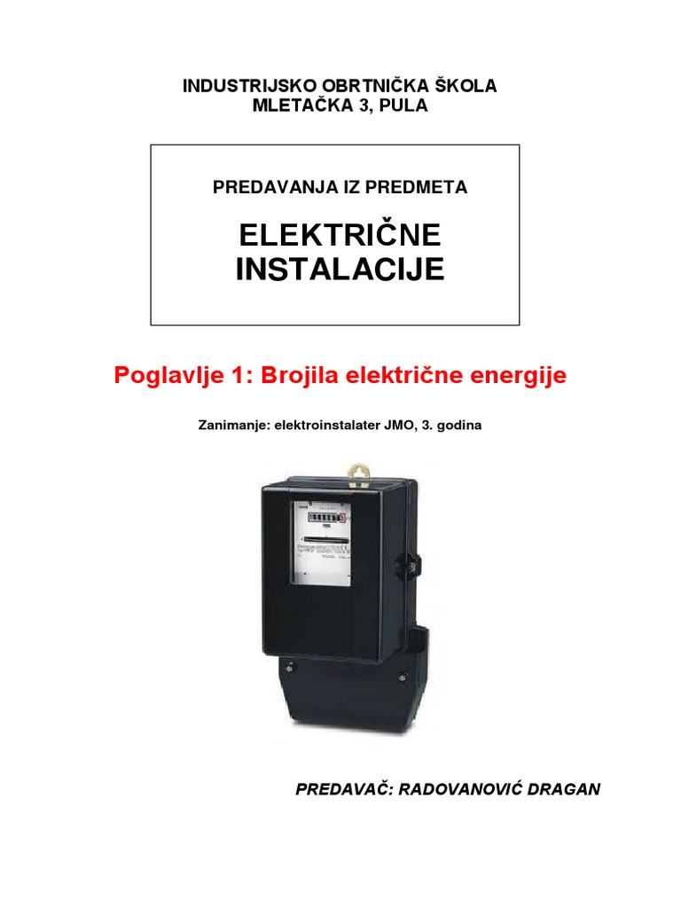 Elektricna Brojila III9 Online M2 2020-21 | PDF