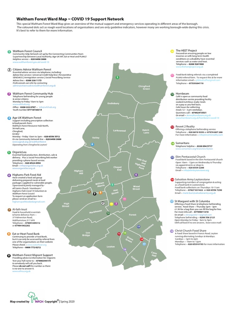 LBWF Covid 19 Support Network Map | PDF | Foods | Business