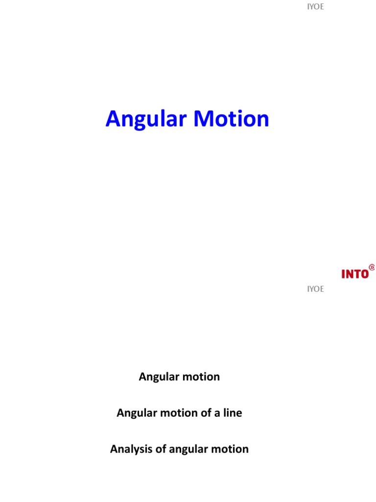 L04 Angular Motion - 2 | PDF | Angle | Geometric Measurement