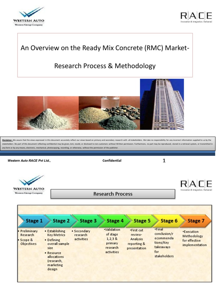 Snapshot On The RMC Market in India | PDF | Sampling (Statistics ...