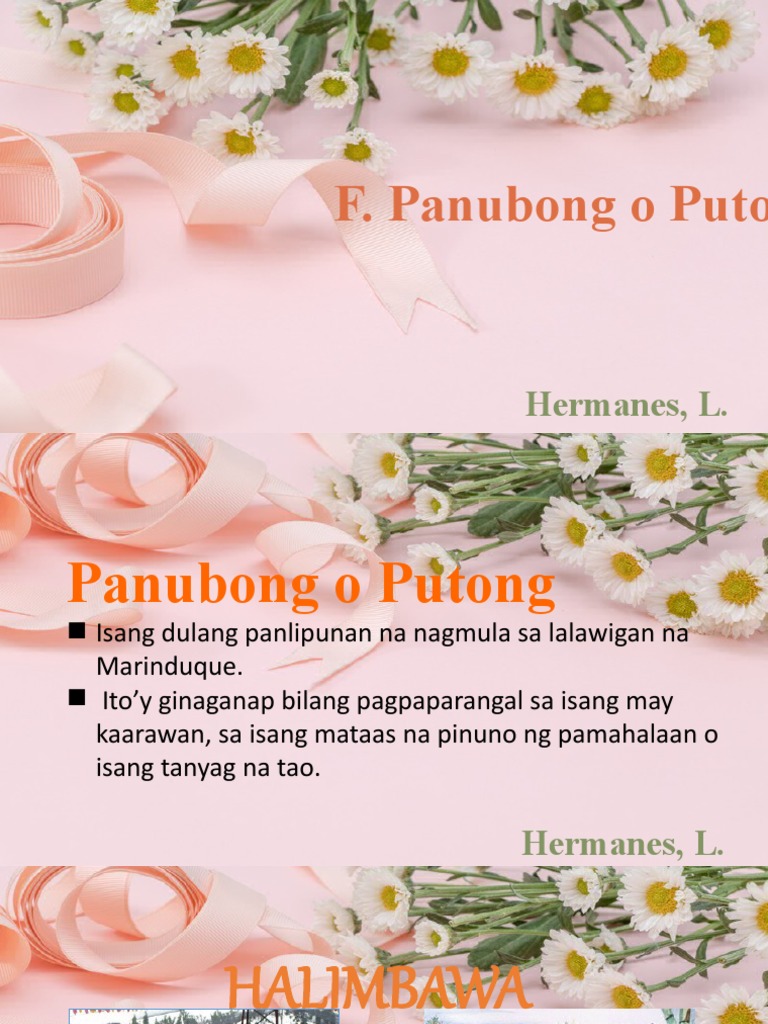 F. Panubong o Putong Hermanes | PDF