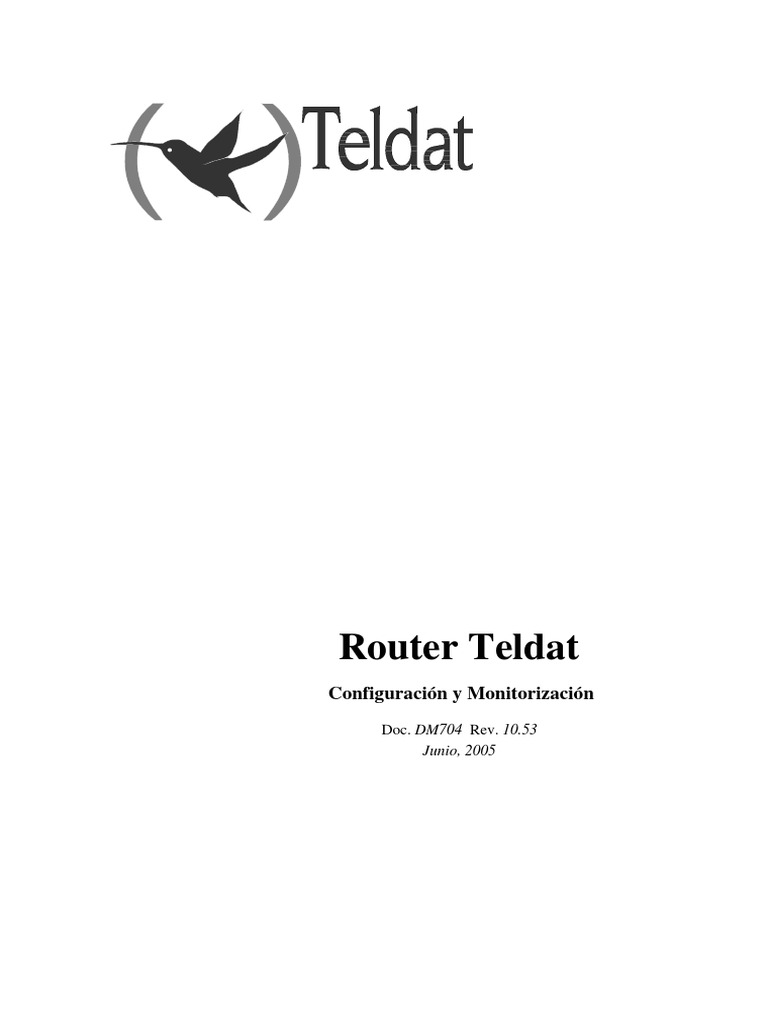 Router Teldat Configuración y Monitorización | PDF | Interfaz de línea de comando | Enrutador ...