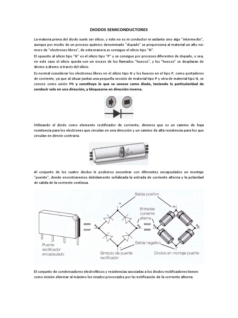 Diodos Semiconductores | PDF | Diodo | Semiconductores
