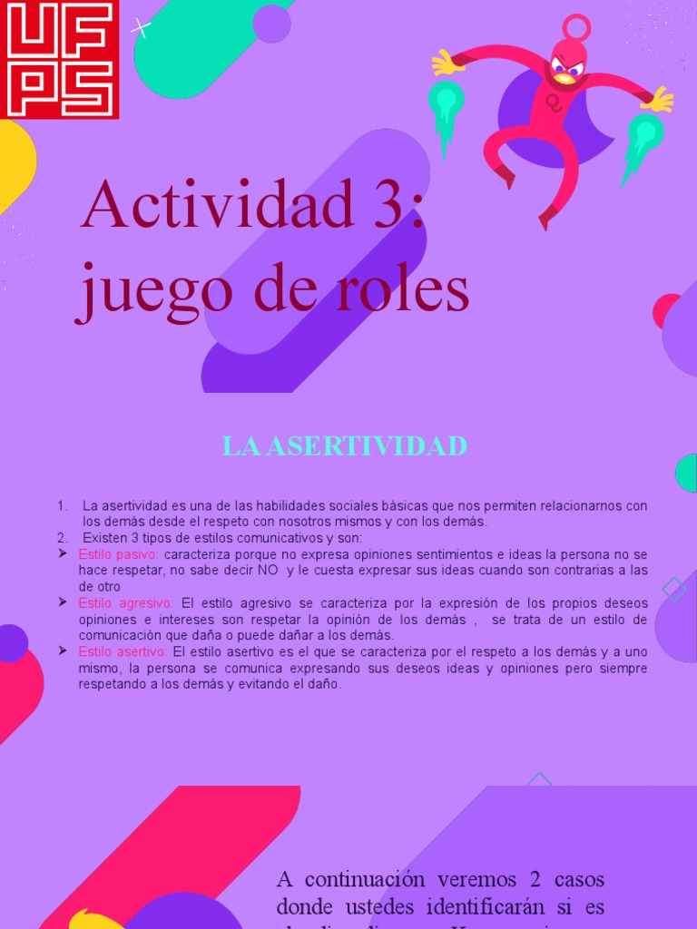 Actividad 3 Juego de Roles | PDF