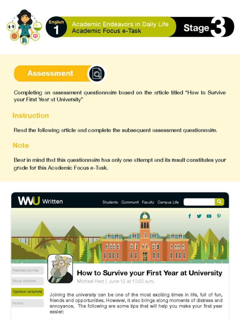 How To Survive Your First Year at University | PDF | Self-Improvement