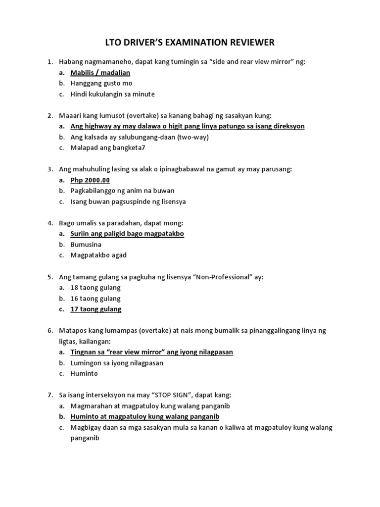 Lto Reviewer | PDF