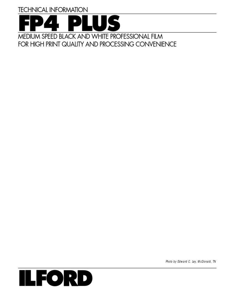 Fp4 Plus: Technical Information | PDF | Exposure (Photography) | Film Speed