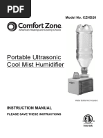 DesertMistDiffuser Manual US | PDF | Ultrasound | Reservoir