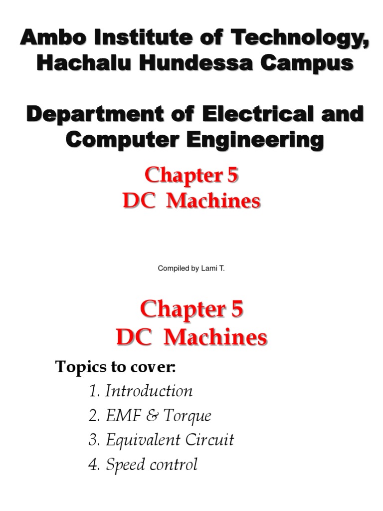 DC Machines: Principles and Construction | PDF | Electric Motor ...