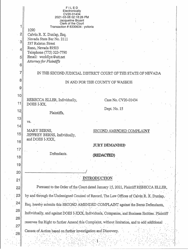 Second Amended Complaint | PDF