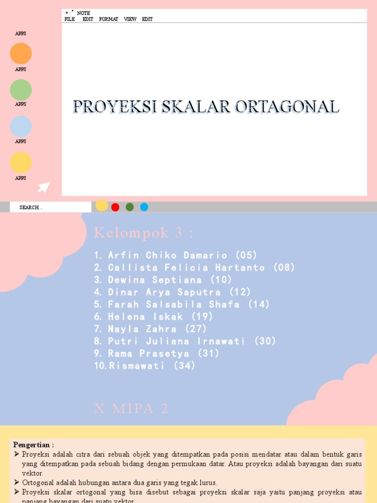 Proyeksi Skalar Ortogonal | PDF