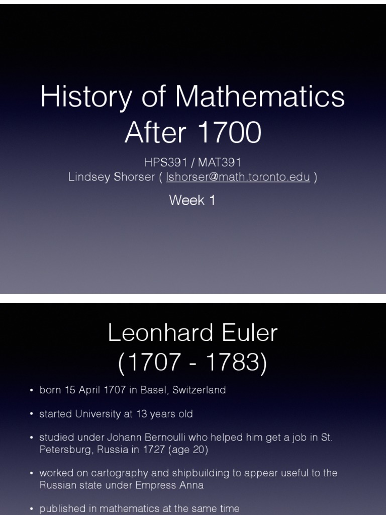Euler and Fermat's Contributions to Number Theory | PDF | Leonhard ...